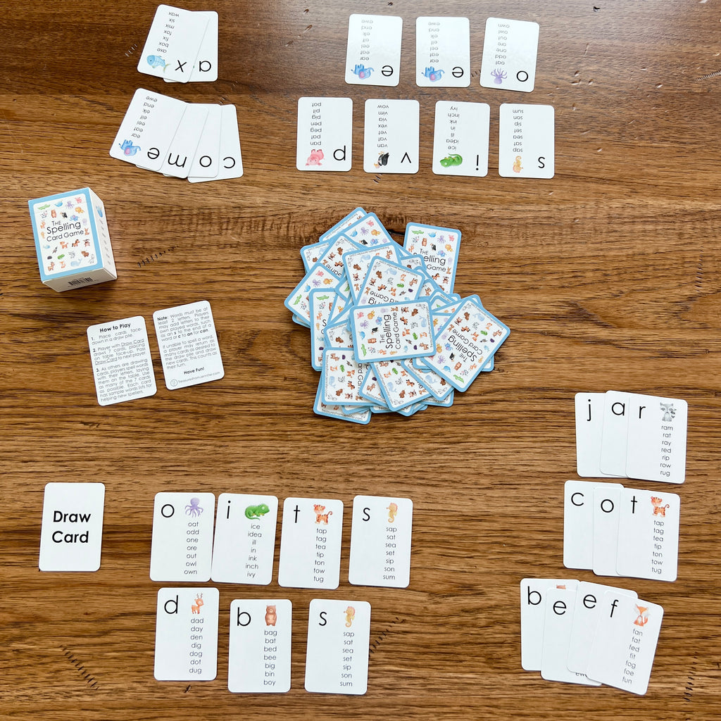 The Spelling Card Game – Treasures From Jennifer