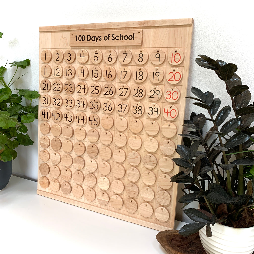 100 Days of School Chart – Treasures From Jennifer