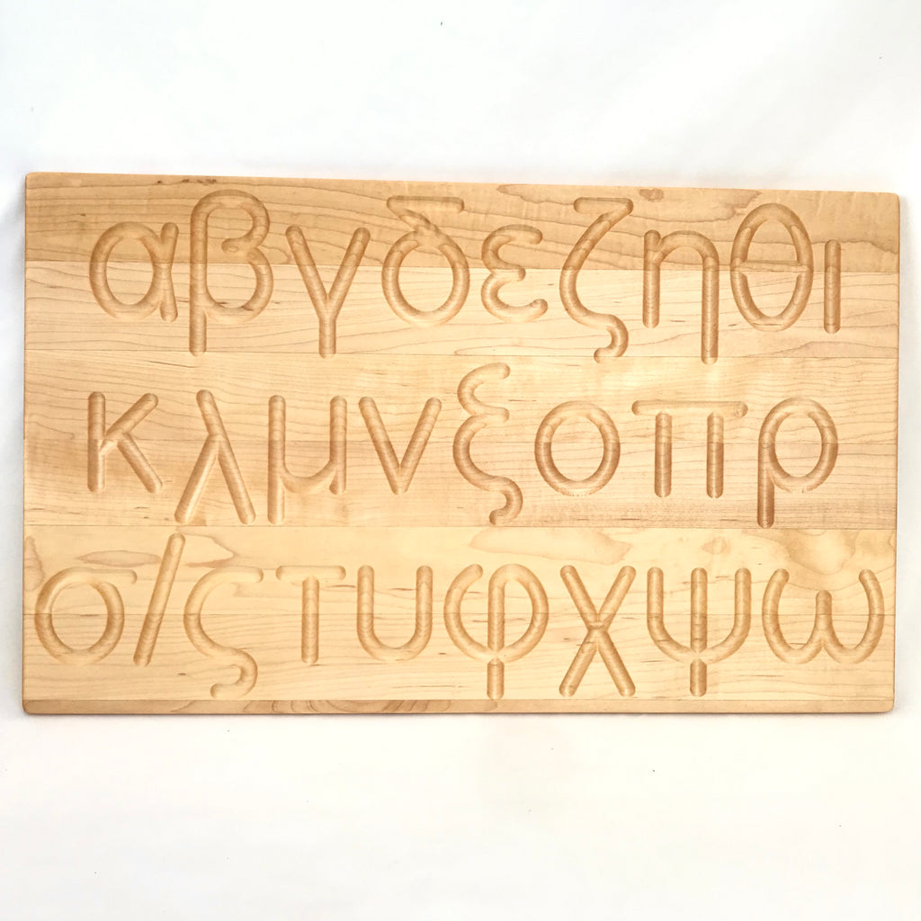 Greek Alphabet Tracing Board – Treasures From Jennifer