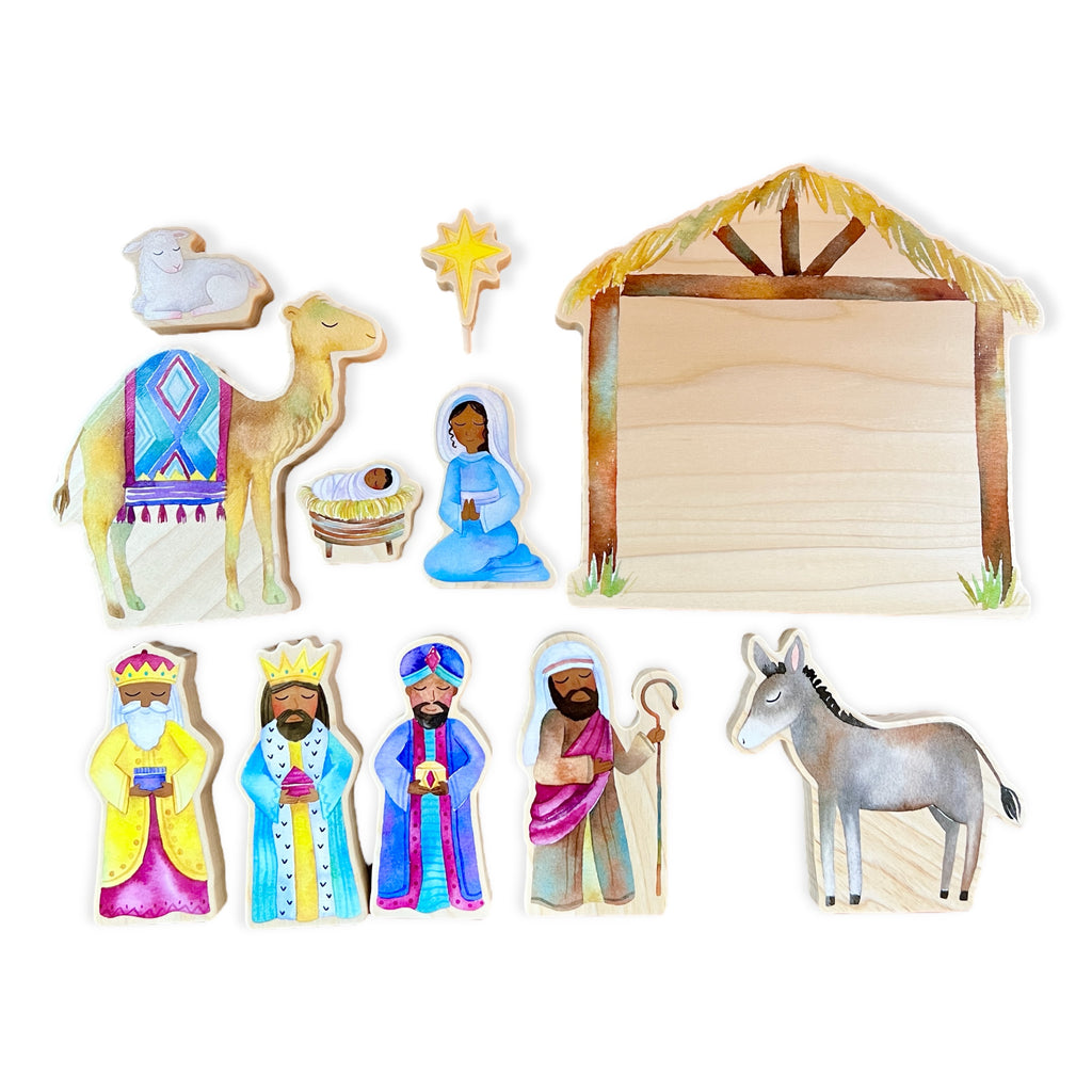 Nativity Wooden Toys Set – Treasures From Jennifer