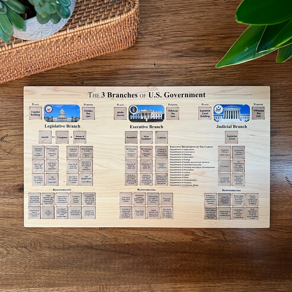 Branches of U.S. Government Puzzle – Treasures From Jennifer