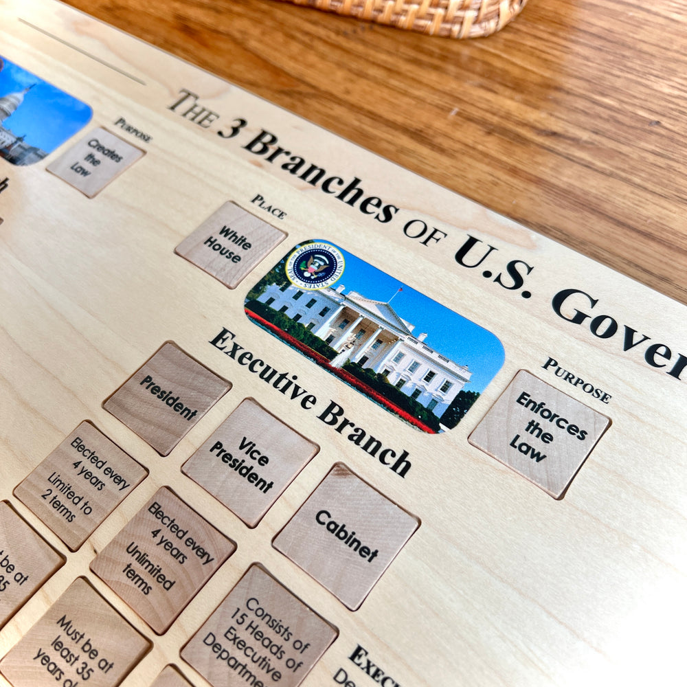 Branches of U.S. Government Puzzle – Treasures From Jennifer