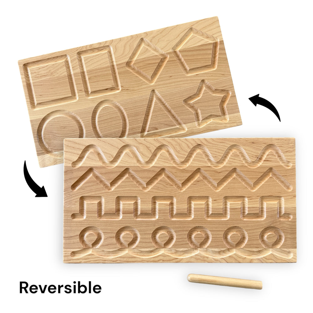 Reversible Prewriting/Shapes Tracing Board – Treasures From Jennifer