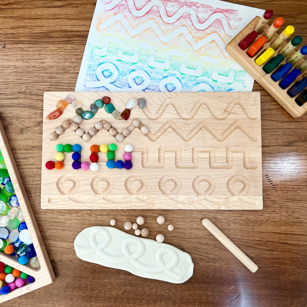 Reversible Prewriting/Shapes Tracing Board – Treasures From Jennifer
