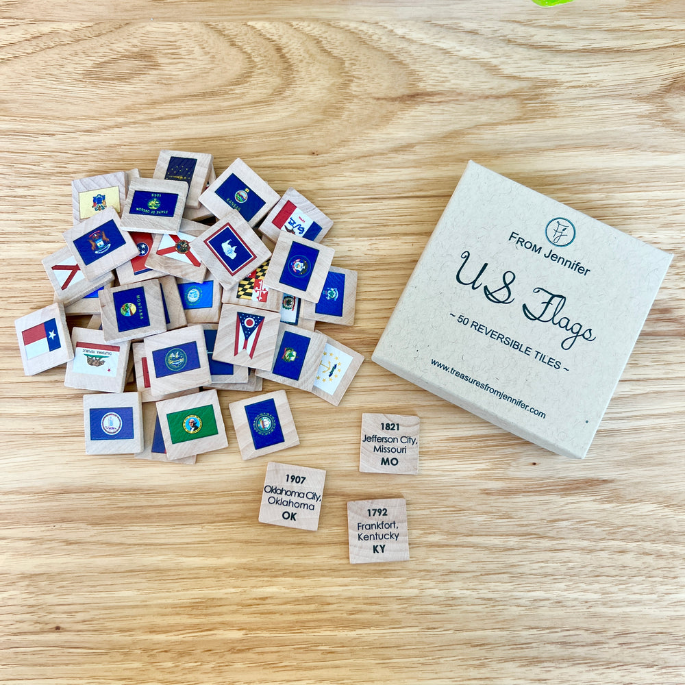 Square Tiles - U.S. Flags – Treasures From Jennifer