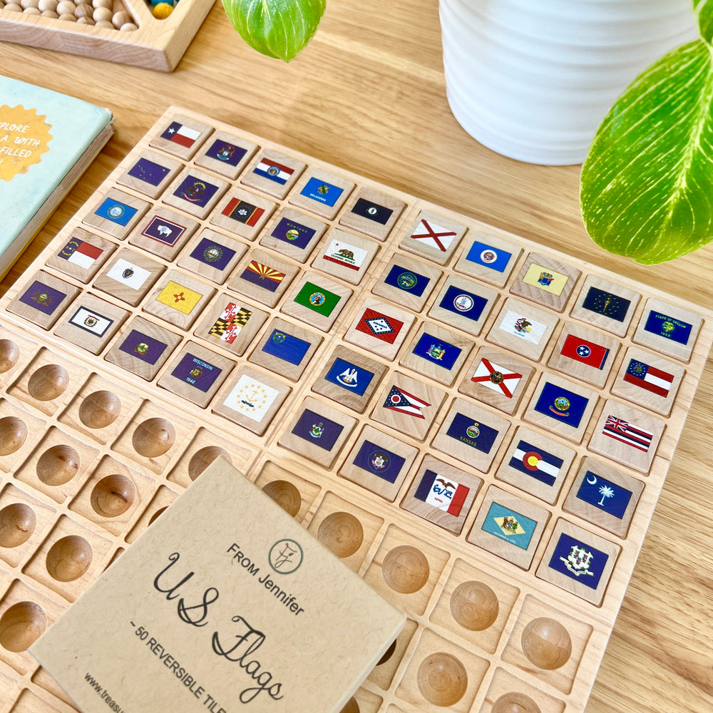 Square Tiles - U.S. Flags – Treasures From Jennifer