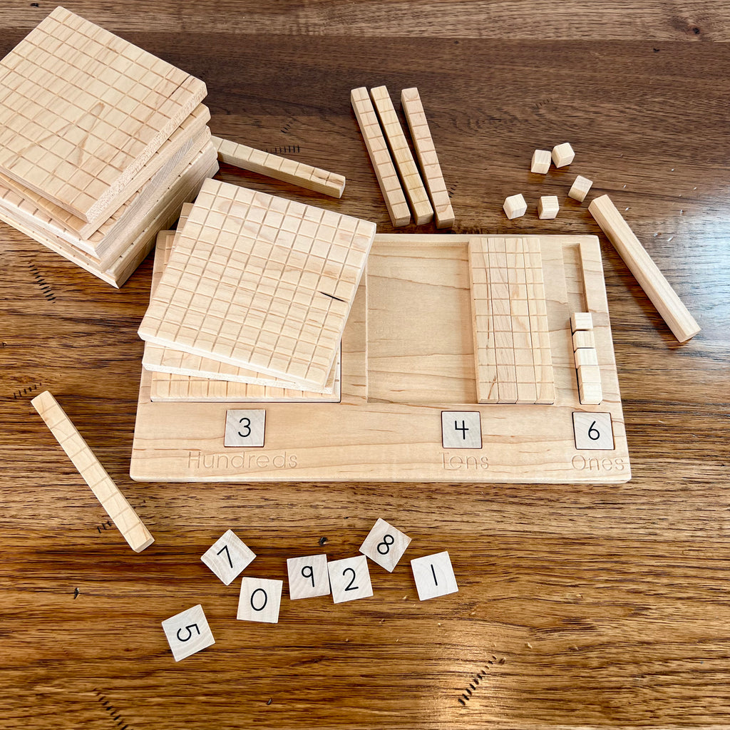 From Jennifer Solid Maple Wood Base Ten Board and Blocks – Treasures ...