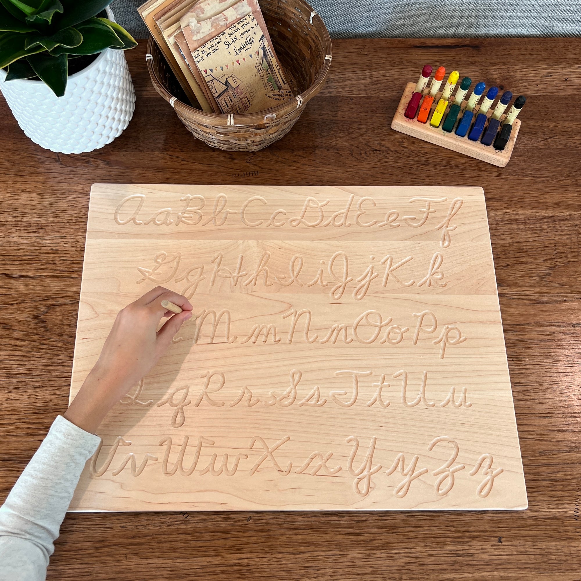Reversible Print and Cursive Tracing Board – Treasures From Jennifer