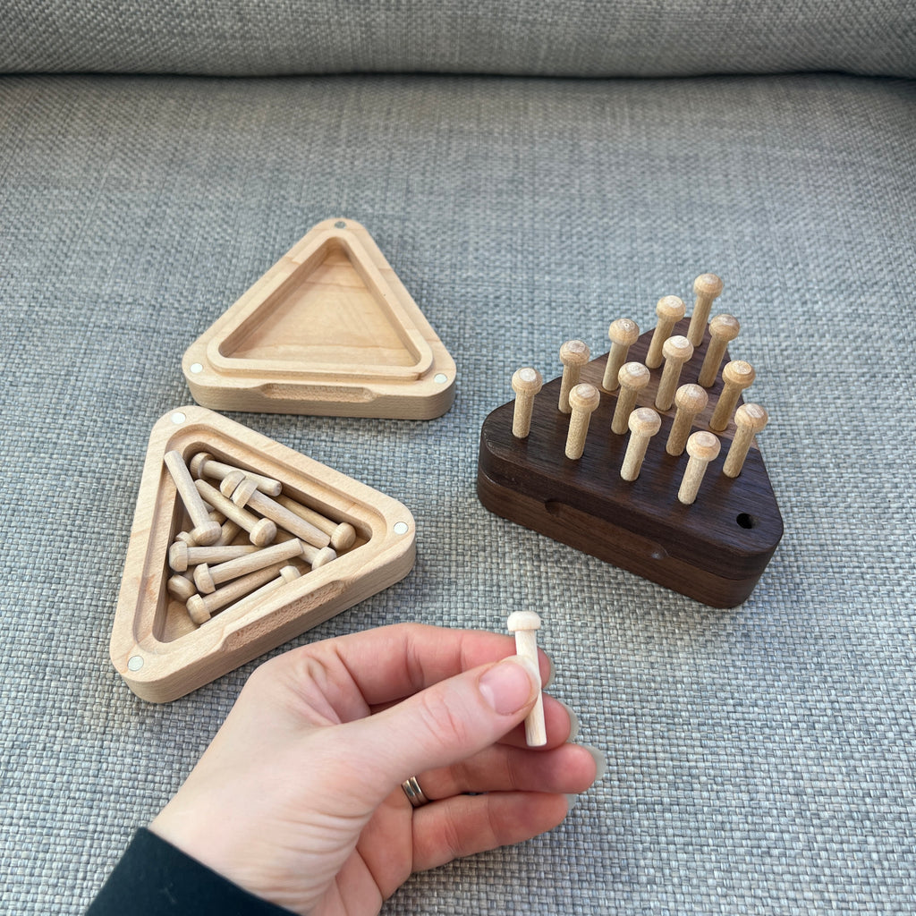 Triangle Peg Game – Treasures From Jennifer
