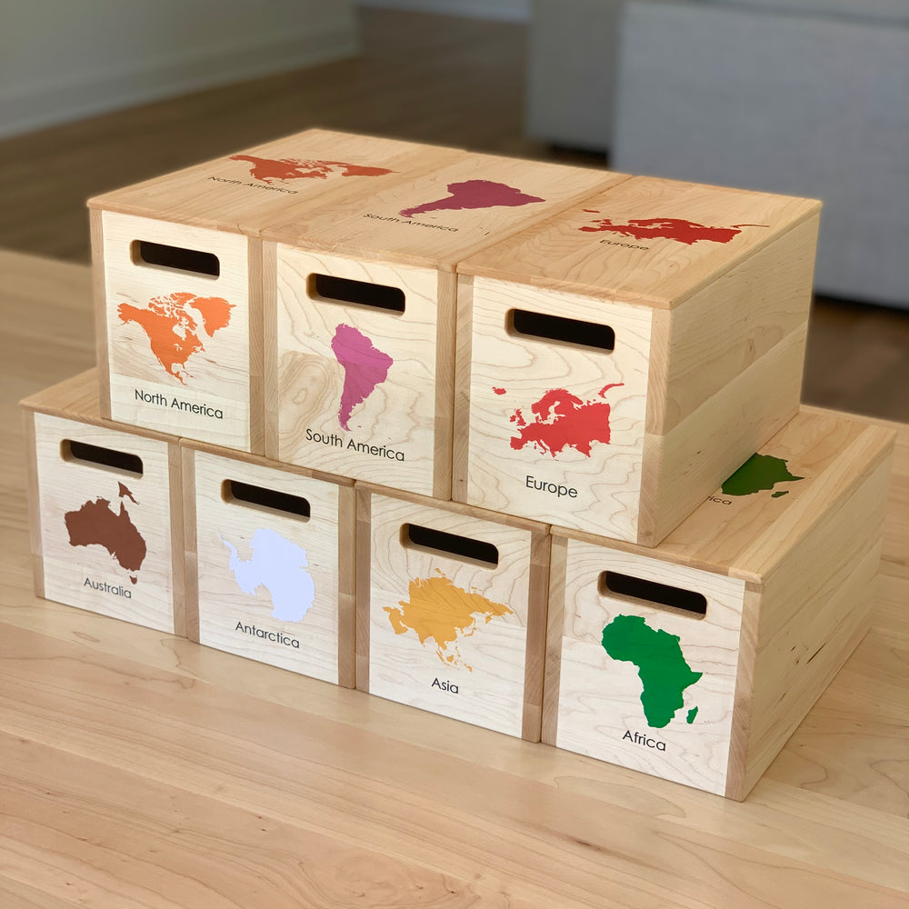 Montessori Continent Boxes - Full Set – Treasures From Jennifer